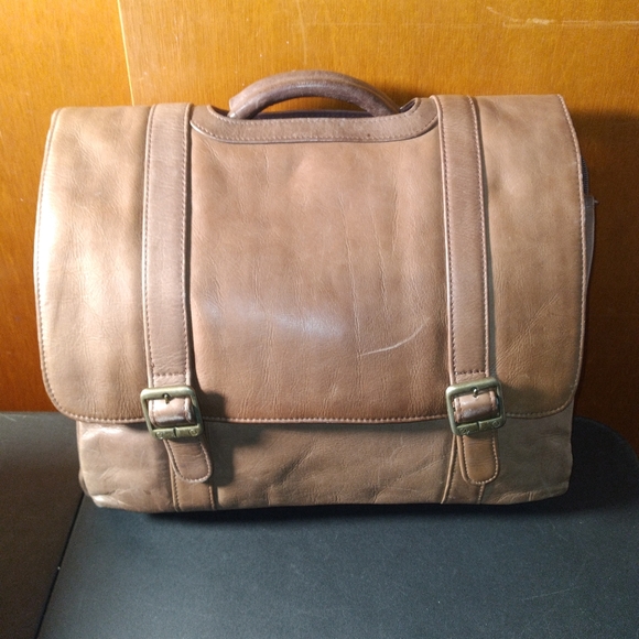 Vintage | Bags | Vintage 0s Y2k Compupouch By Hit Brown Leather Patina ...